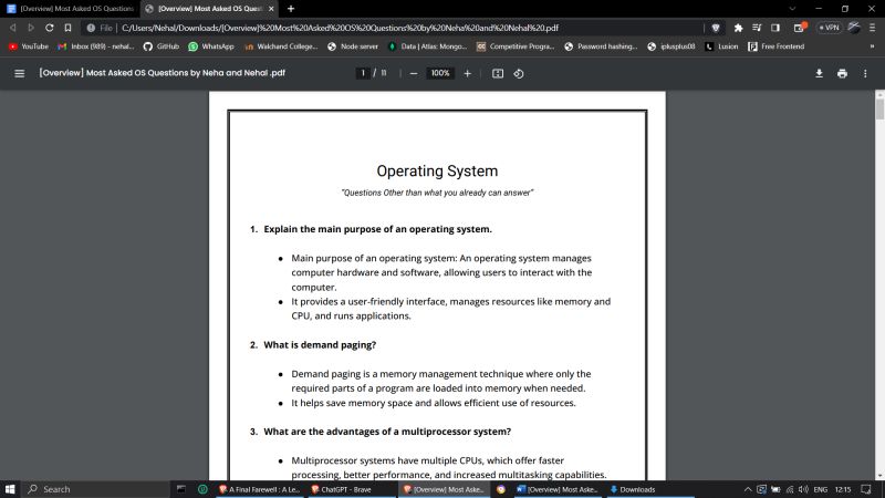 Nehal Ughade on LinkedIn: #operatingsystems #placementpreparation # ... Nehal Ughade on LinkedIn: #operatingsystems #placementpreparation # ...