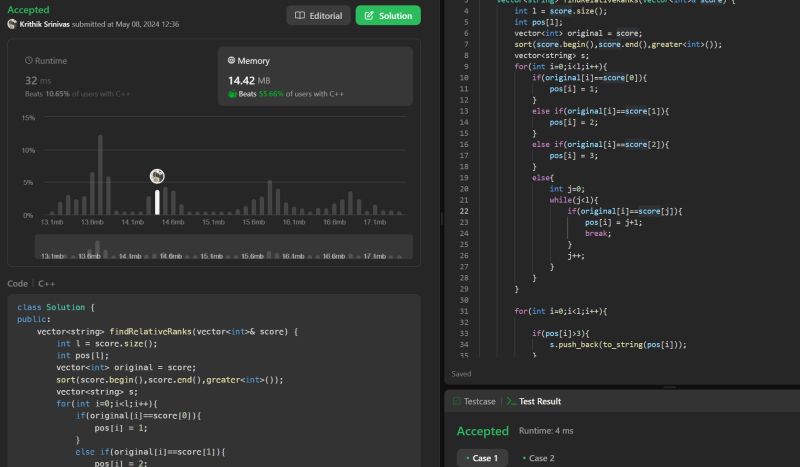 Krithik Srinivas on LinkedIn: #leetcode #problemsolving # ... Krithik Srinivas on LinkedIn: #leetcode #problemsolving # ...