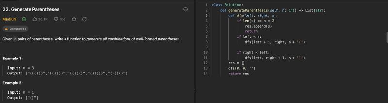 Day39 of #100daysofcodechallenge: Generating parentheses | Akash ... Day39 of #100daysofcodechallenge: Generating parentheses | Akash ...