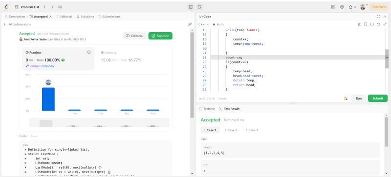 Amit Kumar Yadav on LinkedIn: #leetcode #linkedlist #dsa #codingjourney #c Amit Kumar Yadav on LinkedIn: #leetcode #linkedlist #dsa #codingjourney #c