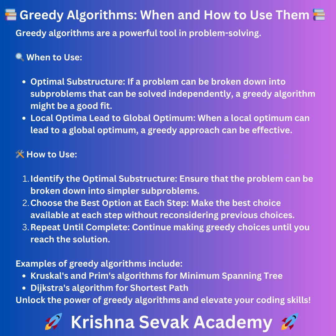 #KrishnaSevakAcademy #Algorithms #GreedyAlgorithms | Next Generation ... #KrishnaSevakAcademy #Algorithms #GreedyAlgorithms | Next Generation ...