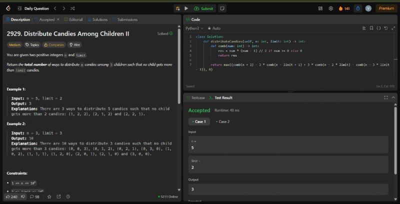 #100daysofcode #leetcode #combinatorics #codingchallenge… | Veena ... #100daysofcode #leetcode #combinatorics #codingchallenge… | Veena ...