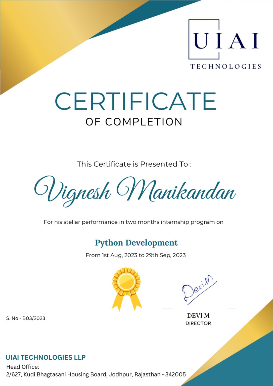 Vignesh Manikandan on LinkedIn: #internshipsuccess #grateful #python # ... Vignesh Manikandan on LinkedIn: #internshipsuccess #grateful #python # ...