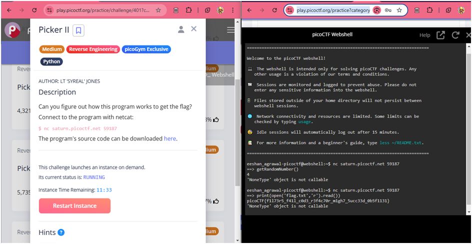 #cybersecurity #ctf #picoctf #reverseengineering #python #netcat ... #cybersecurity #ctf #picoctf #reverseengineering #python #netcat ...