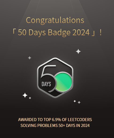 My 50-day streak on LeetCode! | Tauqeer abbas posted on the topic ... My 50-day streak on LeetCode! | Tauqeer abbas posted on the topic ...