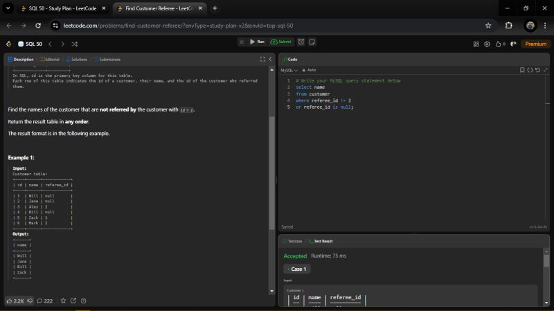 Pradeep Kumar on LinkedIn: #sqlchallenge #leetcode #learning #mysql #day1 Pradeep Kumar on LinkedIn: #sqlchallenge #leetcode #learning #mysql #day1