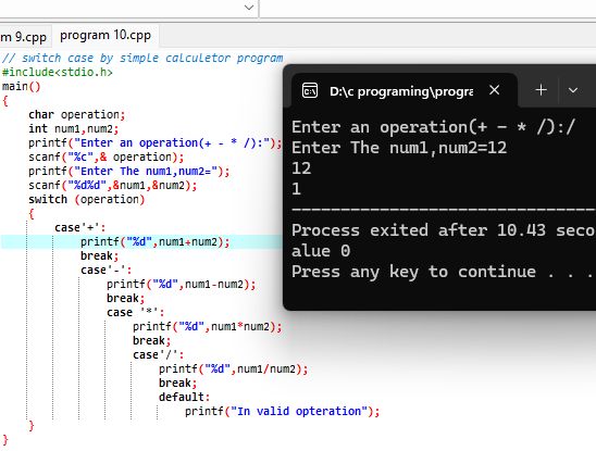 Abhishek Vishvakarma on LinkedIn: C Programing: switch case program; Abhishek Vishvakarma on LinkedIn: C Programing: switch case program;