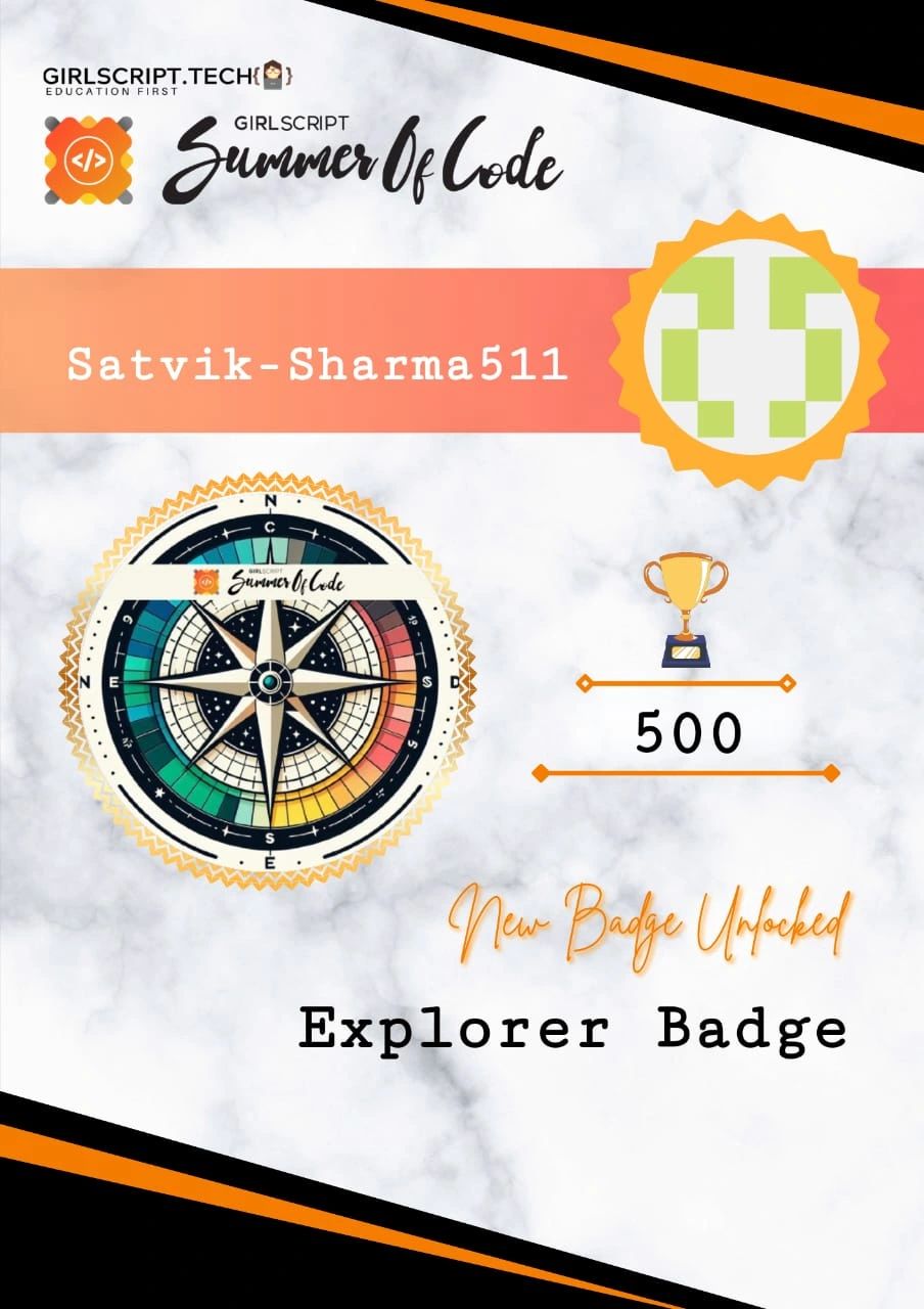 Satvik Sharma on LinkedIn: #girlscript #gsoc #opensource #codingjourney ... Satvik Sharma on LinkedIn: #girlscript #gsoc #opensource #codingjourney ...