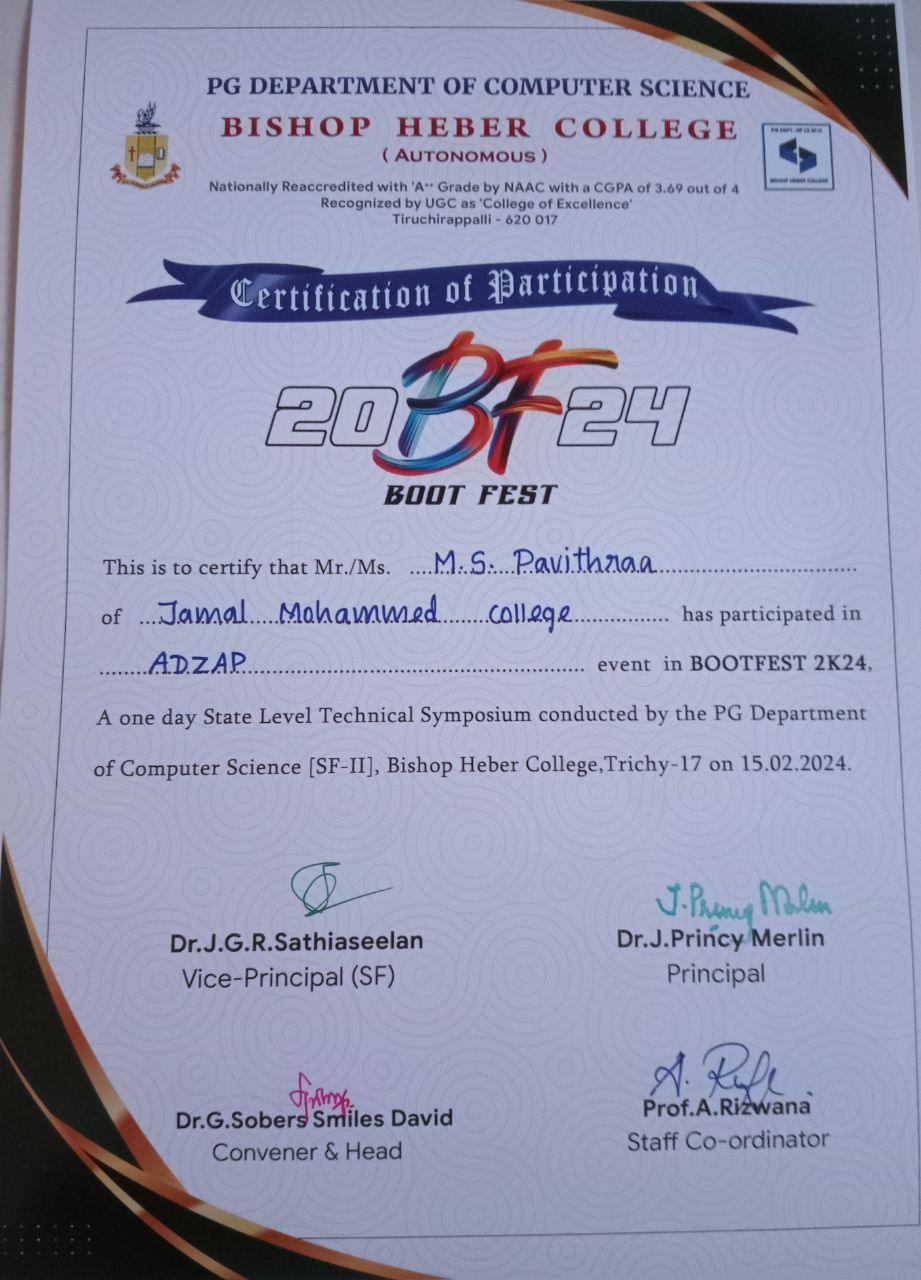 PAVITHRAA M S on LinkedIn: #adzapcompetition #bishophebercollege # ... PAVITHRAA M S on LinkedIn: #adzapcompetition #bishophebercollege # ...