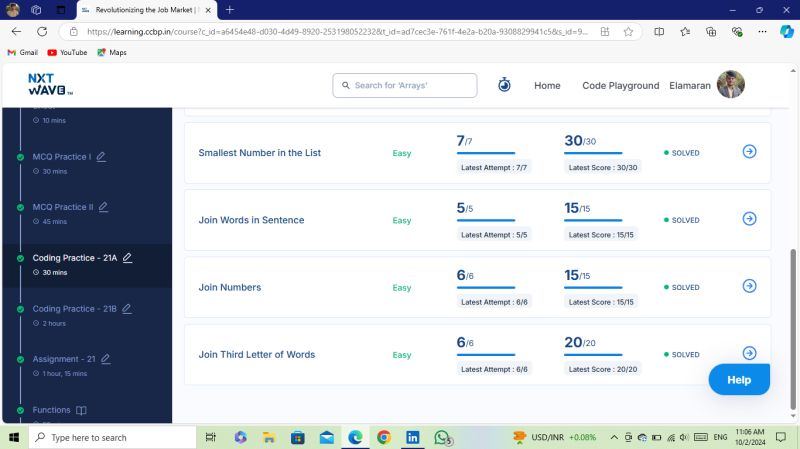 Elamaran G on LinkedIn: #nxtwave #ccbp #50daysofcode #day47 #python Elamaran G on LinkedIn: #nxtwave #ccbp #50daysofcode #day47 #python