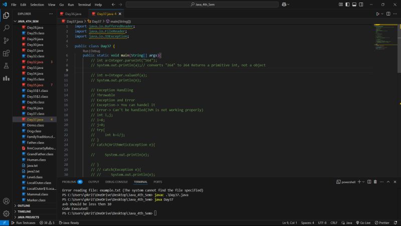 #100daysofcode #java #programmingjourney #learningisfun | Prashant Kumar #100daysofcode #java #programmingjourney #learningisfun | Prashant Kumar