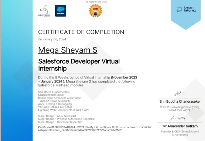 #salesforce #developer #virtualinternship #smartinterz #ksrct #tech ... #salesforce #developer #virtualinternship #smartinterz #ksrct #tech ...