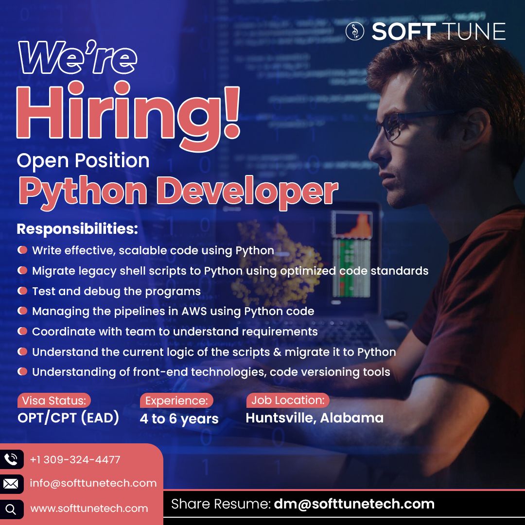 SoftTune Technologies on LinkedIn: #python #pythondeveloper # ... SoftTune Technologies on LinkedIn: #python #pythondeveloper # ...