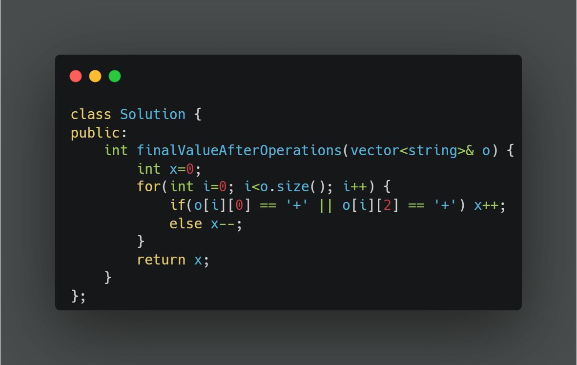 LeetCode Problem 2011: Variable Operations | Dev Gupta posted on the ... LeetCode Problem 2011: Variable Operations | Dev Gupta posted on the ...
