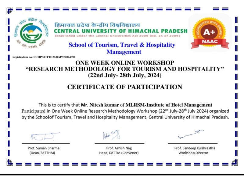 Nitesh kumar on LinkedIn: Successfully completed 1 week online workshop ... Nitesh kumar on LinkedIn: Successfully completed 1 week online workshop ...