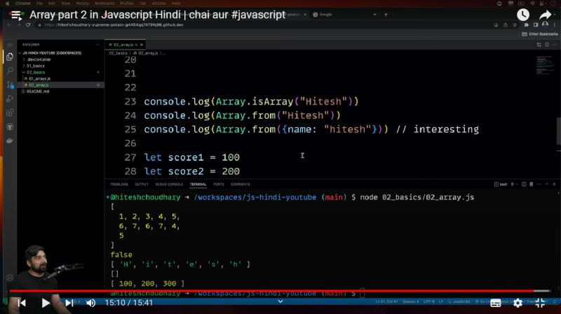 Day 11 of JavaScript with Chai aur Code | Vaibhav Shukla posted on the ... Day 11 of JavaScript with Chai aur Code | Vaibhav Shukla posted on the ...