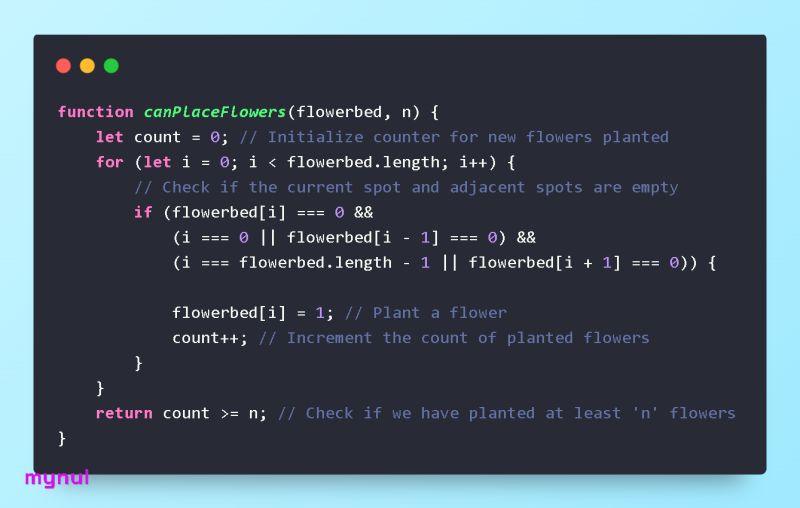 How to place flowers in urban spaces with LeetCode | Mynul Islam posted ... How to place flowers in urban spaces with LeetCode | Mynul Islam posted ...
