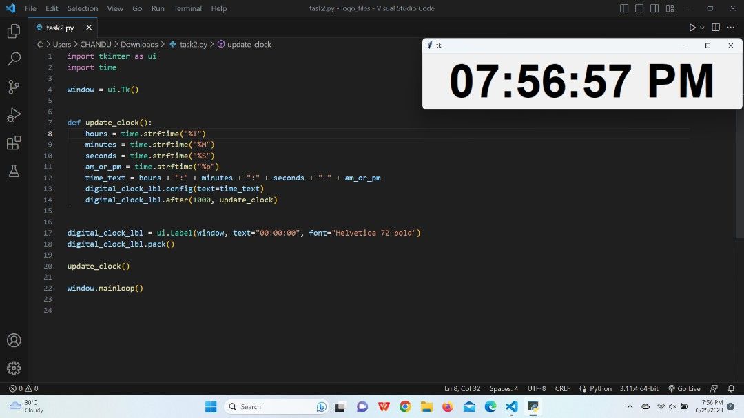 Chandana Lakshmi on LinkedIn: #internpe #python Chandana Lakshmi on LinkedIn: #internpe #python