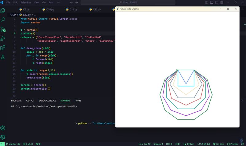Satish Raut on LinkedIn: #100daysofcode #turtlegraphics #creativecoding ... Satish Raut on LinkedIn: #100daysofcode #turtlegraphics #creativecoding ...
