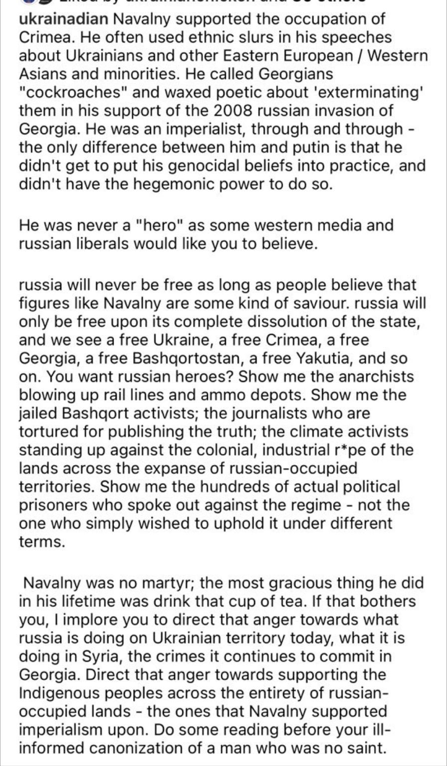 Laryssa Waler Hetmanczuk on LinkedIn: #navalny #cdnpoli Laryssa Waler Hetmanczuk on LinkedIn: #navalny #cdnpoli