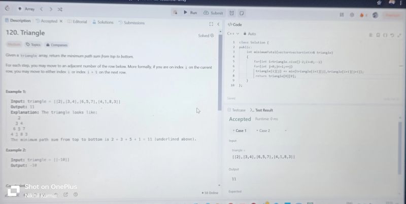 Nikhil Kumar Mishra on LinkedIn: #leetcode #problemsolving #c #program Nikhil Kumar Mishra on LinkedIn: #leetcode #problemsolving #c #program