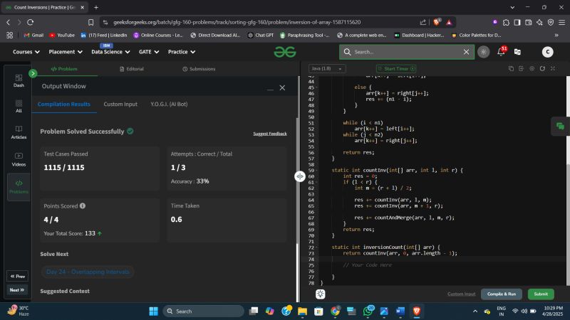 #100daysofcode #dsa #codingjourney #gfg160 #geeksforgeeks #learning ... #100daysofcode #dsa #codingjourney #gfg160 #geeksforgeeks #learning ...