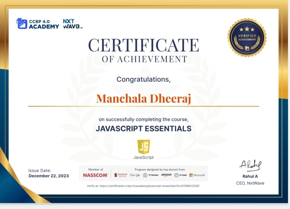 Manchala Dheeraj(He/Him) on LinkedIn: #coding #javascript #java #sru Manchala Dheeraj(He/Him) on LinkedIn: #coding #javascript #java #sru