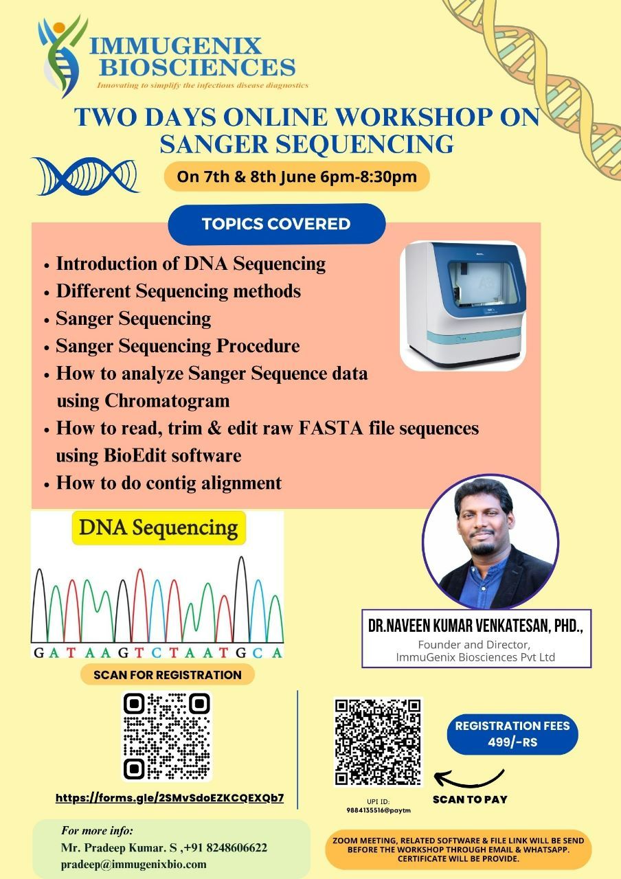 Samyuktha Naveen Kumar on LinkedIn: #sanger #sequencing #workshop #dna ... Samyuktha Naveen Kumar on LinkedIn: #sanger #sequencing #workshop #dna ...