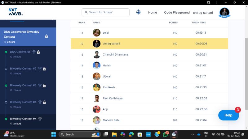 Chirag Sahani on LinkedIn: #dsa #competitiveprogramming #codingcontest ... Chirag Sahani on LinkedIn: #dsa #competitiveprogramming #codingcontest ...