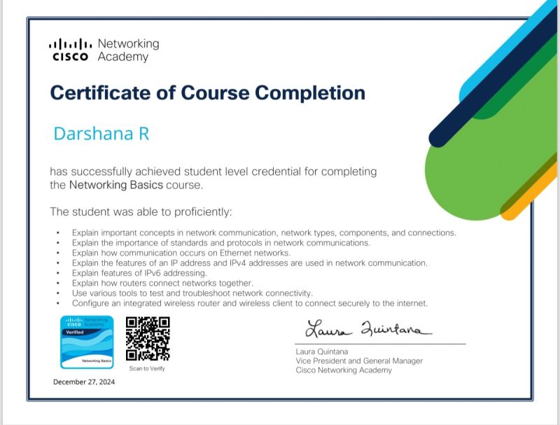 Darshana R on LinkedIn: I am thrilled to share that I have achieved ... Darshana R on LinkedIn: I am thrilled to share that I have achieved ...