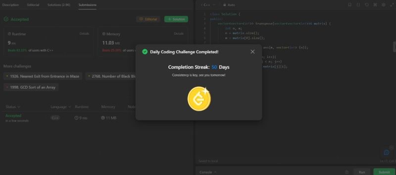Md Arif on LinkedIn: #codingjourney #leetcode #consistency # ... Md Arif on LinkedIn: #codingjourney #leetcode #consistency # ...