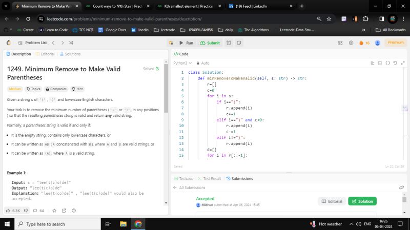#100daysofcodechallenge #geeksforgeeks #leetcode ... #100daysofcodechallenge #geeksforgeeks #leetcode ...