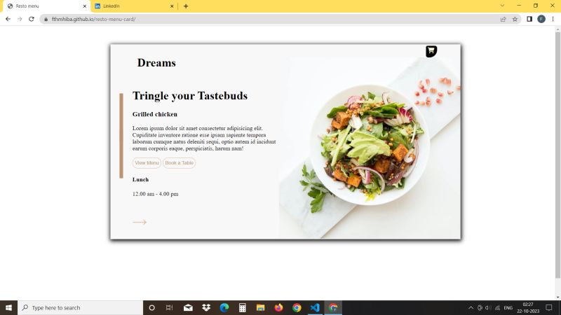 Fathima Hiba.v on LinkedIn: Created a Resto-menu-card using html and ... Fathima Hiba.v on LinkedIn: Created a Resto-menu-card using html and ...