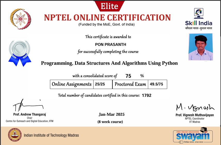 #nptel #swayam #python #datastructures #algorithms #criticalthinking ... #nptel #swayam #python #datastructures #algorithms #criticalthinking ...