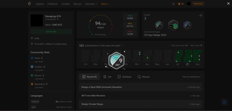 Devapriya R R on LinkedIn: #leetcode #codingchallenge # ... Devapriya R R on LinkedIn: #leetcode #codingchallenge # ...