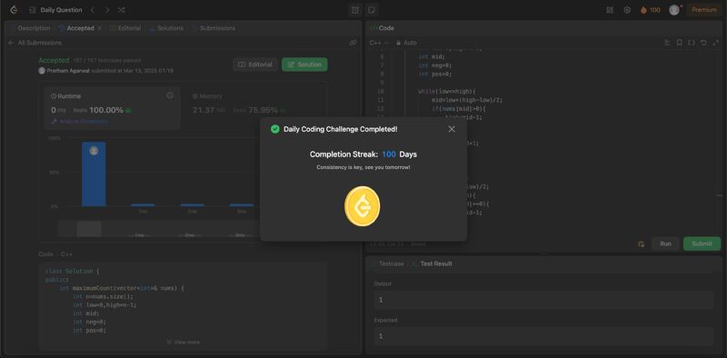 #100daysofleetcode #leetcode #coding #dsa #problemsolving… | Pratham ... #100daysofleetcode #leetcode #coding #dsa #problemsolving… | Pratham ...