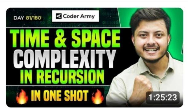 Day 81/180: Time Complexity and Space Complexity | Ashutosh Aaryan ... Day 81/180: Time Complexity and Space Complexity | Ashutosh Aaryan ...