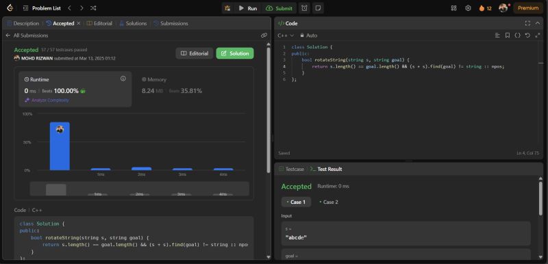 #100daysofcode #leetcode #strings #stringmanipulation #rotation… | MOHD ... #100daysofcode #leetcode #strings #stringmanipulation #rotation… | MOHD ...