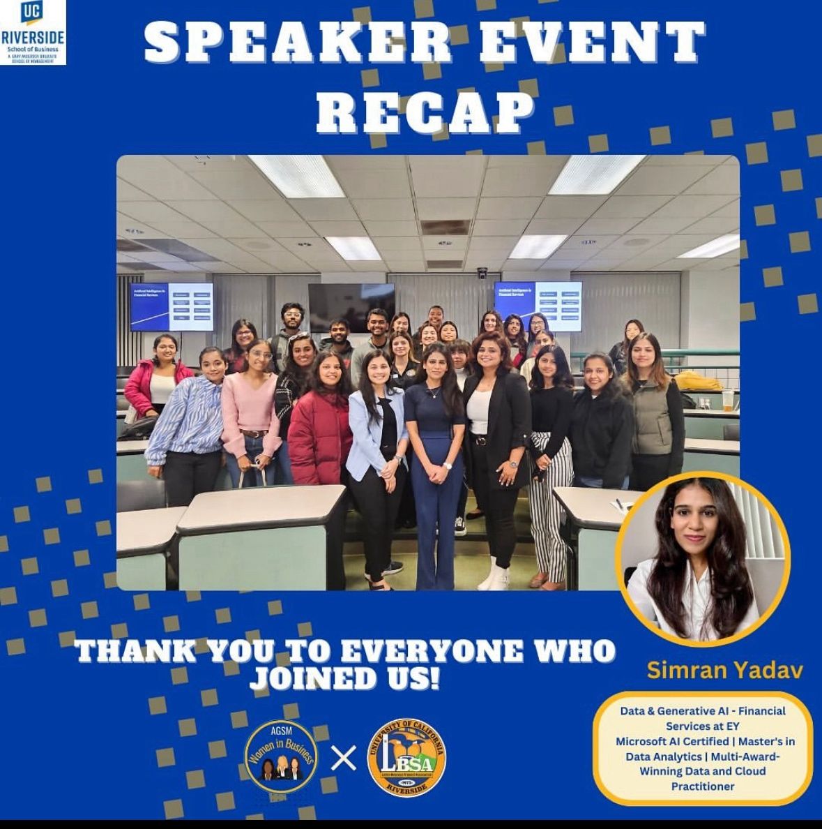 Skye Anders on LinkedIn: This speaker event with Simran Yadav from EY ... Skye Anders on LinkedIn: This speaker event with Simran Yadav from EY ...