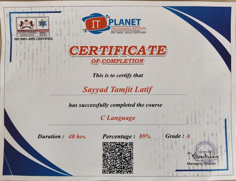 Tamjit sayyad on LinkedIn: #cprogramming #cpp #iso #softwaredevelopment ... Tamjit sayyad on LinkedIn: #cprogramming #cpp #iso #softwaredevelopment ...
