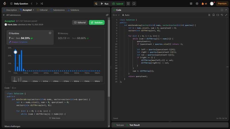#day #dsa #leetcode #c #prefixsum | Harsh Gola #day #dsa #leetcode #c #prefixsum | Harsh Gola
