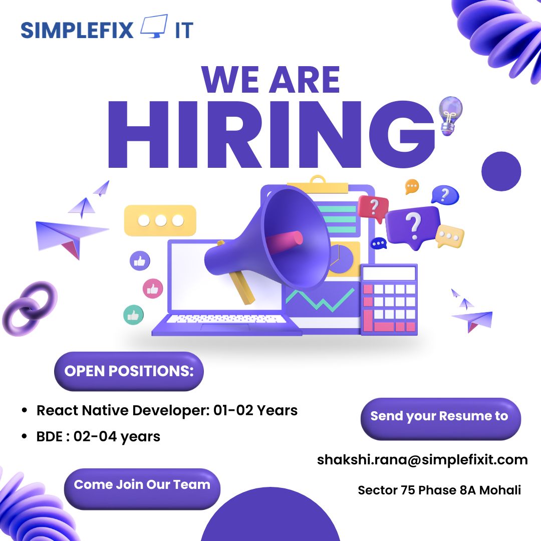 #reactnativedeveloper #bde #hiring #reactnative #mohalijobs # ... #reactnativedeveloper #bde #hiring #reactnative #mohalijobs # ...