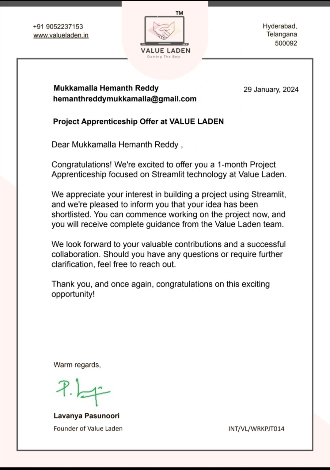 Hemanth Reddy Mukkamalla on LinkedIn: Hey Connections.... I am very ... Hemanth Reddy Mukkamalla on LinkedIn: Hey Connections.... I am very ...