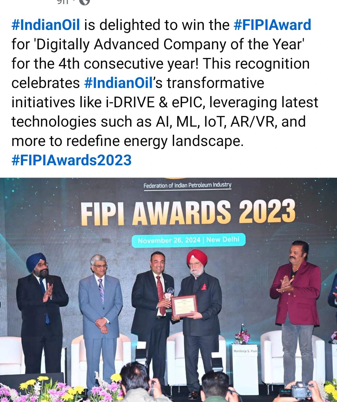 Arun Prakash Verma on LinkedIn: 🌟 Proud Moment for IndianOil! 🌟 ... Arun Prakash Verma on LinkedIn: 🌟 Proud Moment for IndianOil! 🌟 ...