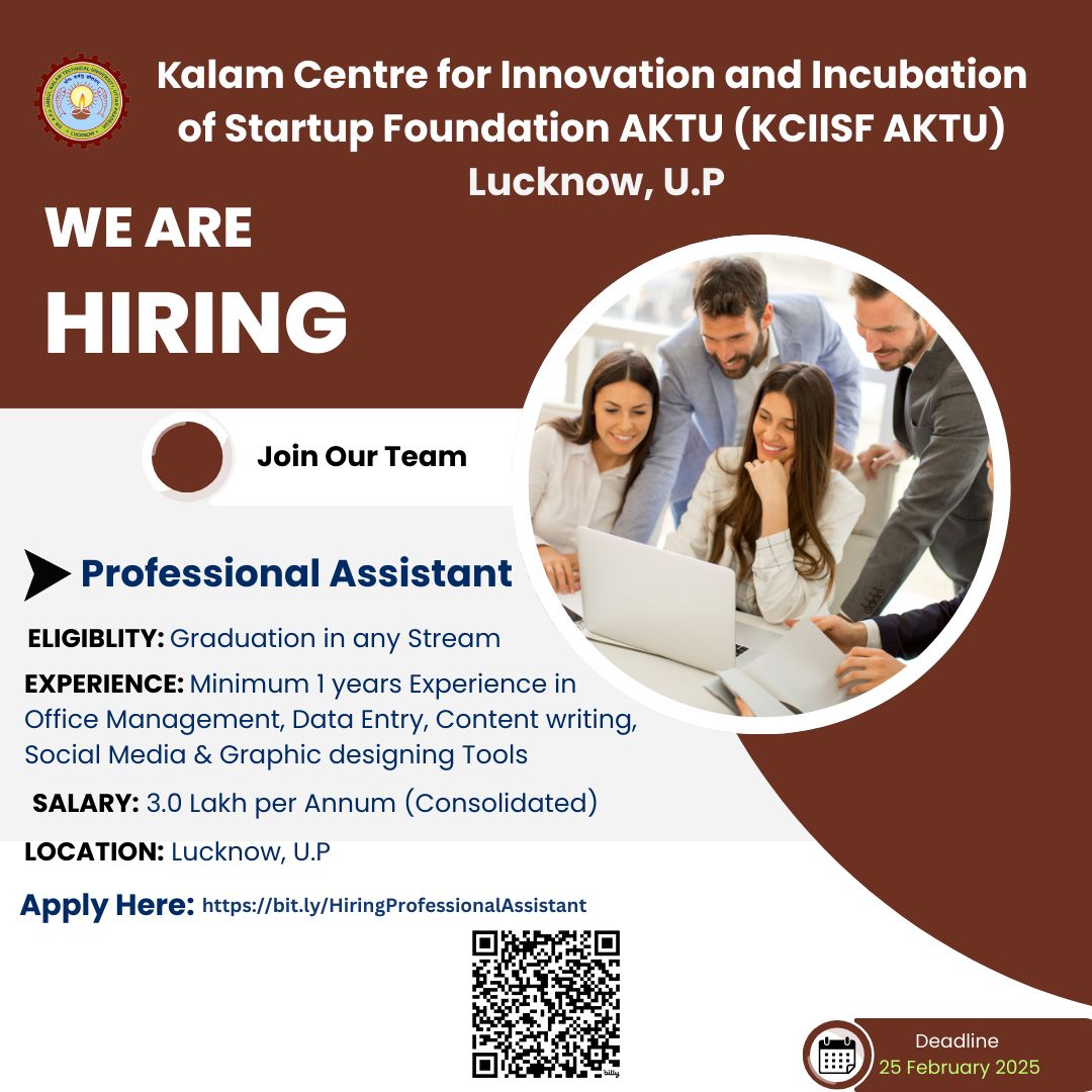 Kalam Centre for Innovation and Incubation of Startup Foundation AKTU ... Kalam Centre for Innovation and Incubation of Startup Foundation AKTU ...
