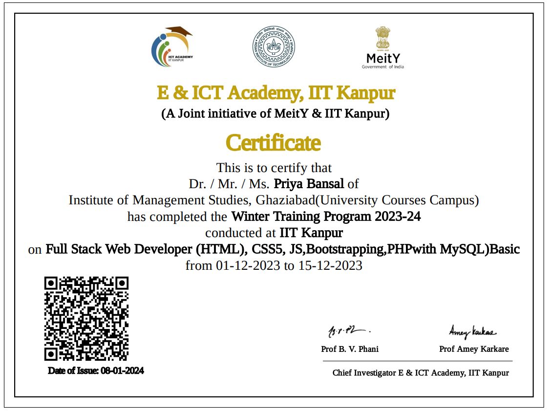Priya Bansal on LinkedIn: #html5 #css3 #js #bootstrapping #php #mysql # ... Priya Bansal on LinkedIn: #html5 #css3 #js #bootstrapping #php #mysql # ...