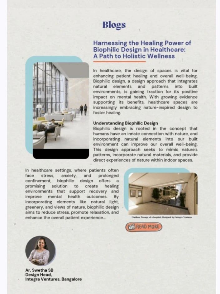 Swetha Roopesh on LinkedIn: Harnessing the Healing Power of Biophilic ... Swetha Roopesh on LinkedIn: Harnessing the Healing Power of Biophilic ...