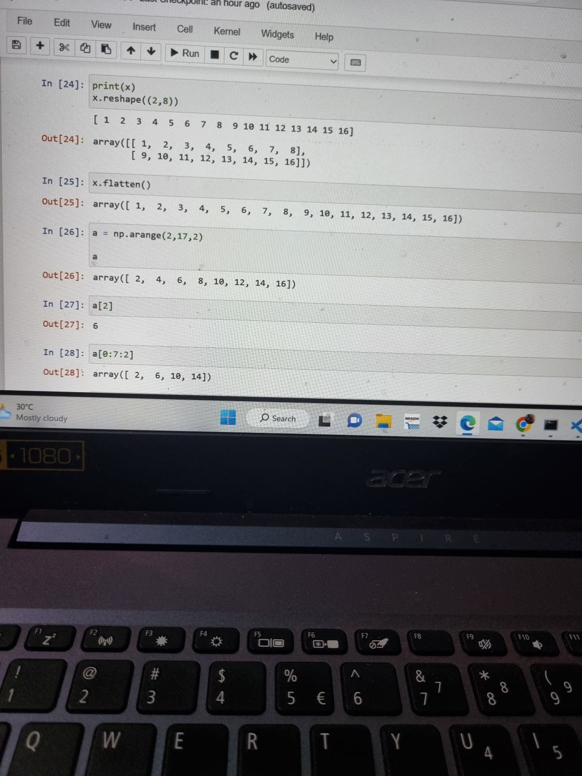 task37 numpy practice Kiran Sagar PythonLife | Dumpa Vamsi Priya task37 numpy practice Kiran Sagar PythonLife | Dumpa Vamsi Priya
