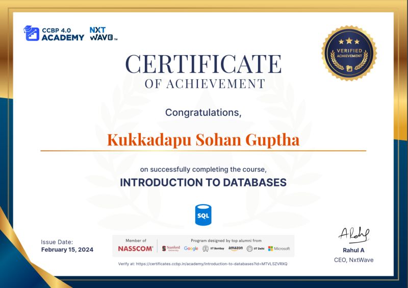 Sohan guptha on LinkedIn: I’m happy to share that I’ve obtained a new ... Sohan guptha on LinkedIn: I’m happy to share that I’ve obtained a new ...