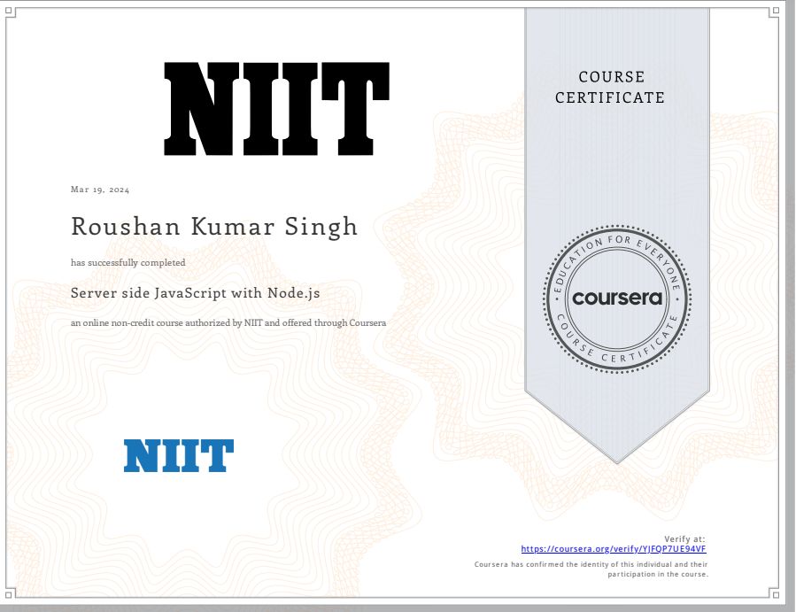 #javascript #nodejs #backenddevelopment #coursera #niit # ... #javascript #nodejs #backenddevelopment #coursera #niit # ...